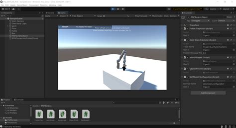 Pick And Place Workflow In Unity 3d Using Ros Matlab And Simulink