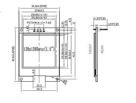 Inch OLED Shield Screen Module I C Ktechnics Systems