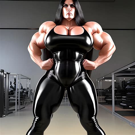 Super Muscular Huge 230cm Tall Thick Woman With Huge Biceps Huge Calves