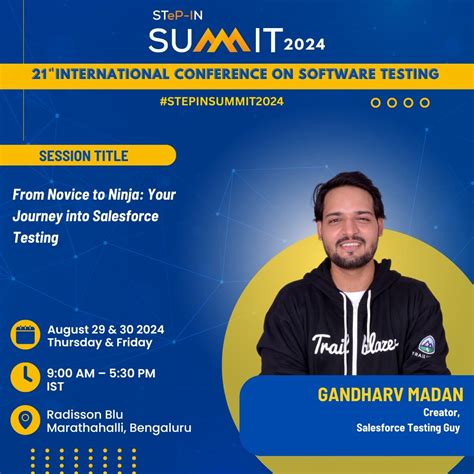 Salesforce Testing Guy On Linkedin Salesforcetestingguy Podcastwithstg Stepinsummit2024