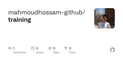 Github Mahmoudhossam Githubtraining