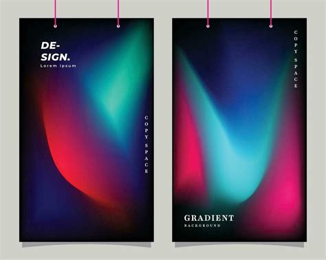 Colorful Fluid Gradient Mesh Background Template Copy Space Dynamic Colour Gradation Backdrop