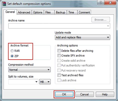 How To Convert RAR Archive To ZIP Format In WinRAR