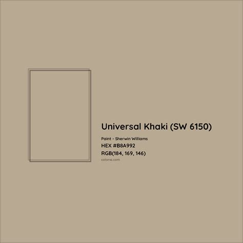 Sherwin Williams Universal Khaki Complementary Colors