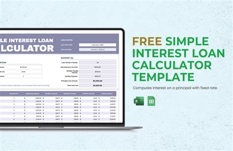 Loan Template In Excel FREE Download Template Net