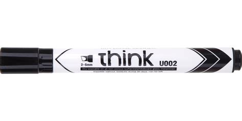 Whiteboard Marker With Chisel Tip Deli Black Stationery
