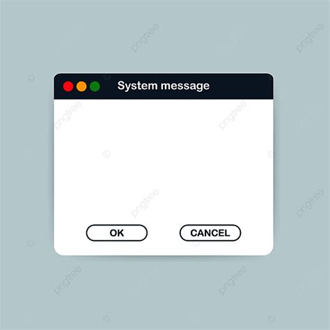 Operating System Vector Design Images Old School Operating System Message Template Error