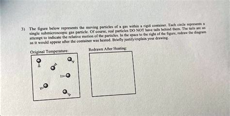 3 The Figure Below Represents The Moving Particles Of A Gas Within A Rigid Container Each