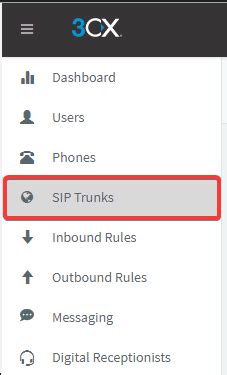 CX Connect A SIP Trunk