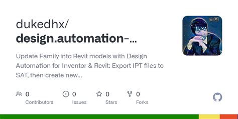 GitHub Dukedhx Design Automation Csharp Inventor2revit Update Family Into Revit Models With