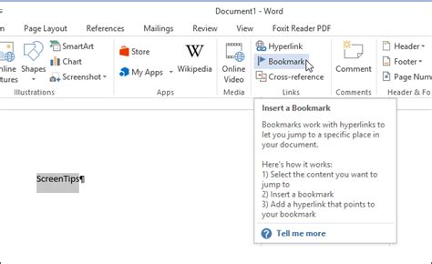 How To Create Custom ScreenTips In Word 2013