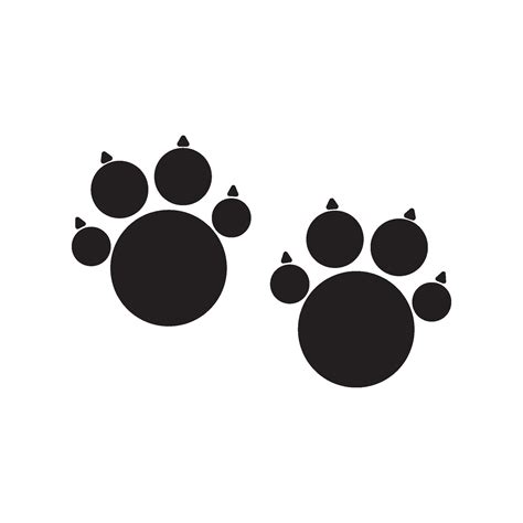 Paw Print Icon Vector 25681591 Vector Art At Vecteezy
