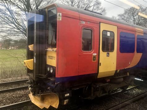 Network Rail Class 153 Inspection Train Waiting Outside Ipswich Station