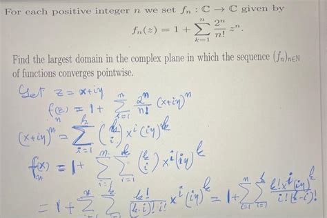 Solved For Each Positive Integer N We Set Fn CC Given By Chegg