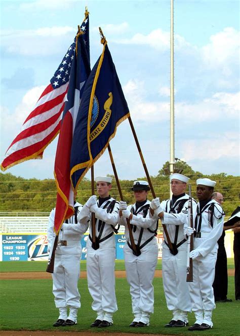 The Color Guard From Naval Air Station Joint Reserve Base Fort Worth