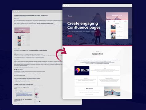 Create Engaging Confluence Pages In Steps With Aura News Tips Guidance For Agile