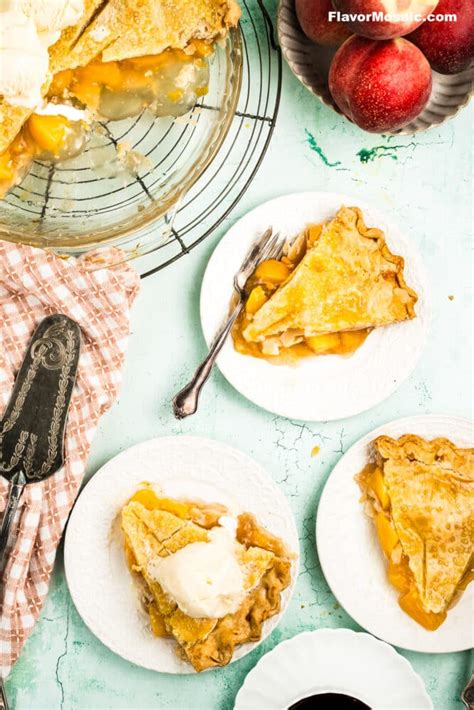 Easy Canned Peach Pie Recipe Flavor Mosaic
