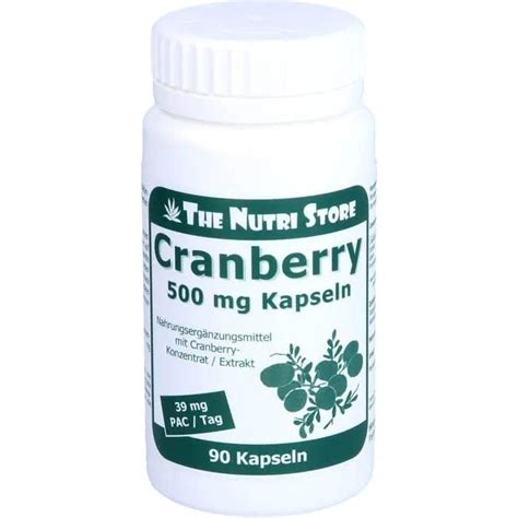 Cranberry Cranberries 500 Mg Capsules Proanthocyanidins Uk Elivera Uk