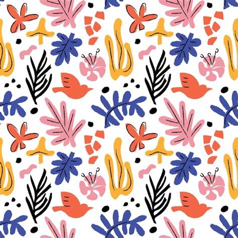 Premium Vector Summer Abstract Colorful Seamless Pattern Vector