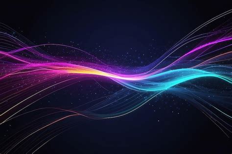 Premium Photo Data Flow Dynamics Vector Background With Highspeed