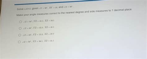 Solved Solve AXYZ Given 2Y 90 XY 23 And ZX 56 Chegg