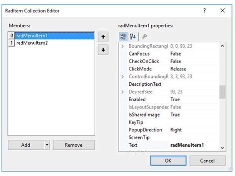 Menu Designer Winforms Menu Telerik Ui For Winforms