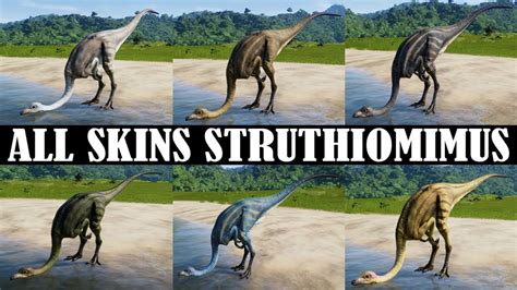 All Skins Struthiomimus Jurassic World Evolution Youtube