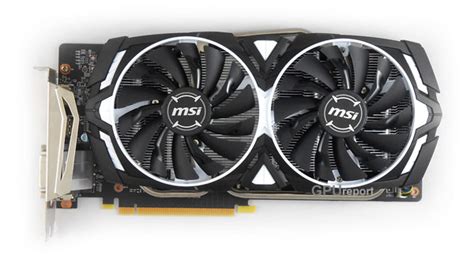 MSI GTX 1060 Armor 6G OCV1 | Recenze | GPUreport.cz