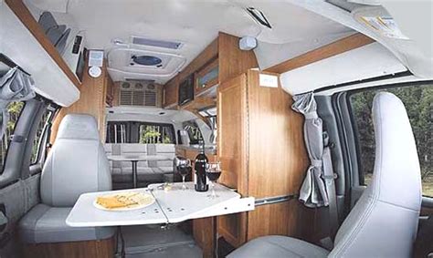 Roadtrek 170 Popular Class B Motorhome Interior Seating And Table