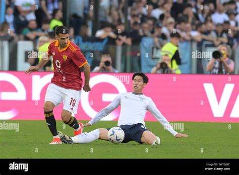 Stadio Olimpico Rome Italy 6th Apr 2024 Serie A Football Roma