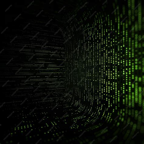 Olive Binary Code On Dark Creating An Atmosphere Of Data Technology And