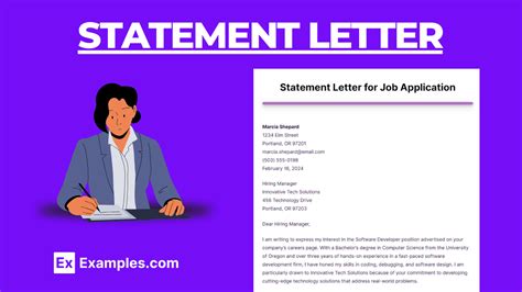 Write A Statement Letter