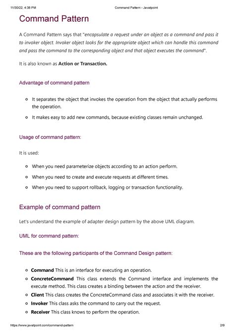 10 Command Pattern Javatpoint Command Pattern A Command Pattern Says That Encapsulate A
