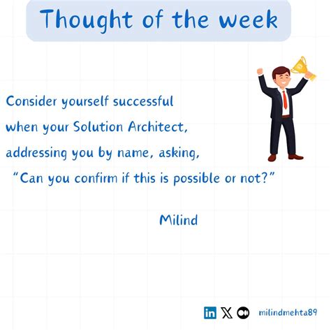 Milind Mehta On Linkedin Thought Of The Week🚀🔥