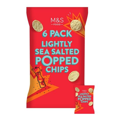 Mands Lightly Salted Popped Potato Chips Multipack Ocado