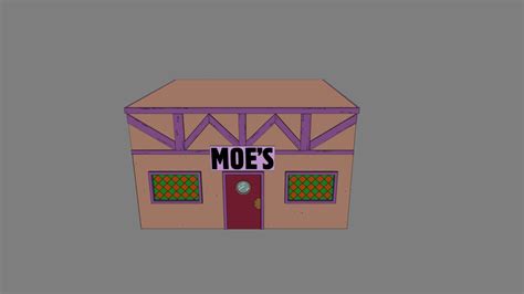 Moes The Simpsons 3d Model By Leandro Rangel Studio