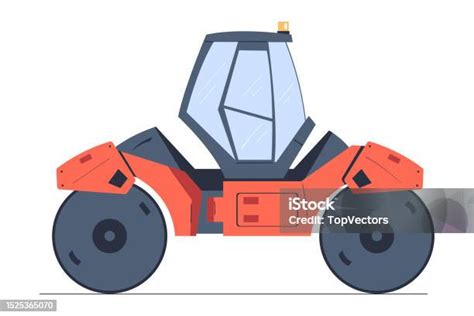 아스팔트 도로 롤러 또는 롤러 압축기 수선 일을 위한 무거운 기계 벡터 그림 거리에 대한 스톡 벡터 아트 및 기타 이미지 거리 건강관리와 의술 건설 기계류 Istock