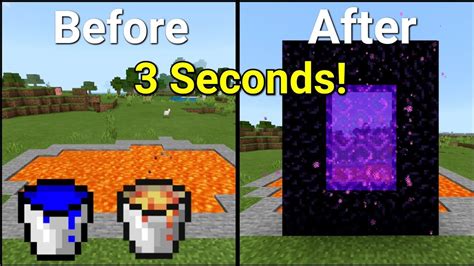 How To Build A Nether Portal With Water And Lava At Robin Clark Blog