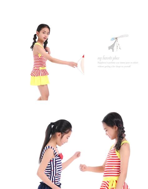 Корейский стиль с бретельками в полоску с сердечками для маленьких девочек купальник милый