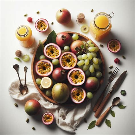 Passion Fruit Premium Ai Generated Image