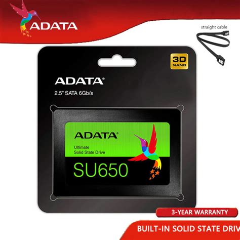 Adata SU650 High Speed SSD 120GB 240GB 2 5 SATA III Reads Up To 500MB S 480GB 960GB Lazada PH
