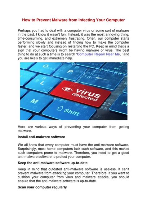 PPT How To Protect Your Computer From Viruses And Malware PowerPoint Presentation ID