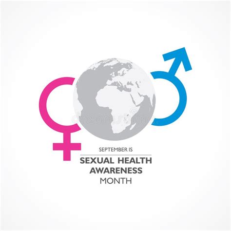 Sexual Health Awareness Month Observed In September Stock Vector