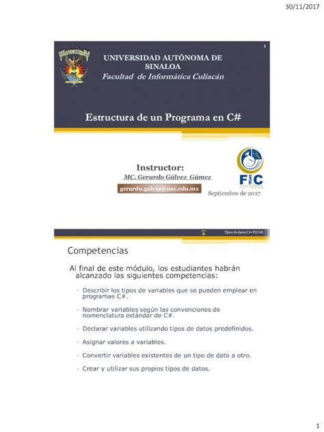 Pdf Estructura De Un Programa En C Mxuaslenguajesc