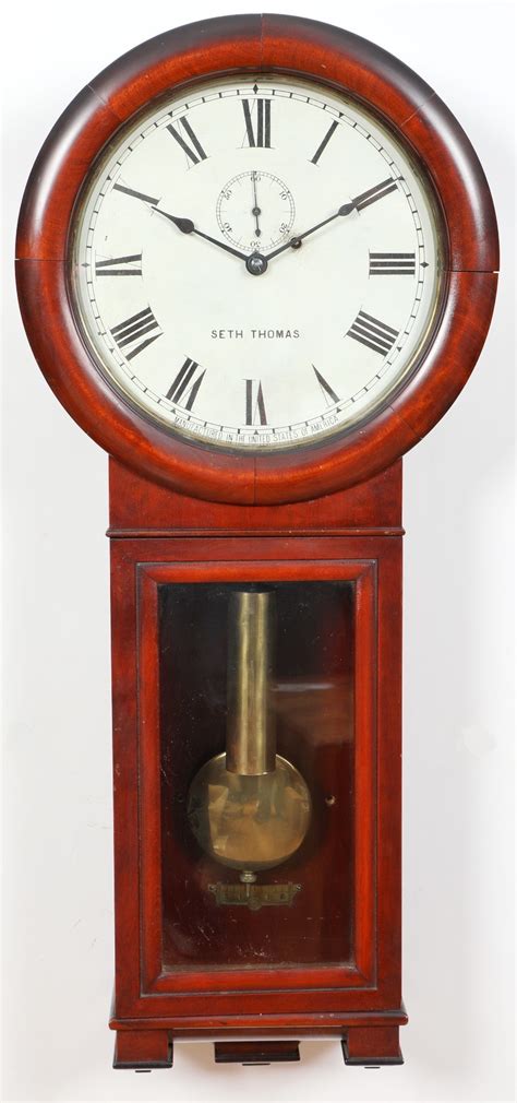 Seth Thomas Cherry No 2 Weight Driven Regulator Clock Adams Brown Co
