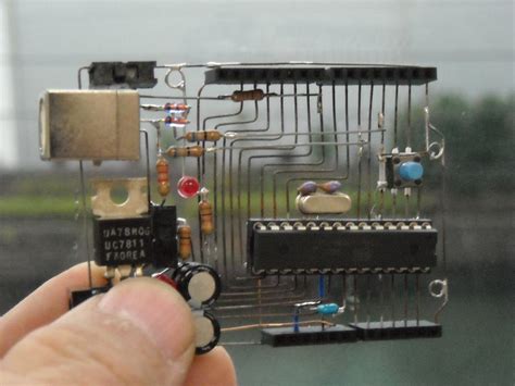 An Arduino Uno Made Without Any Substrate Just Wires And Components Made By Kimo Kosaka