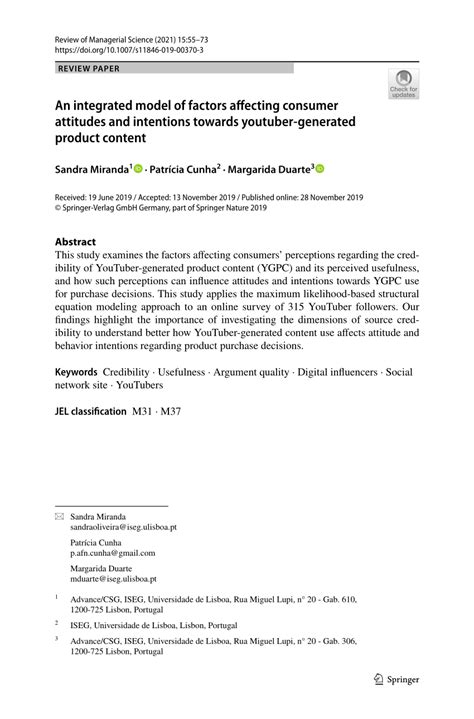 Pdf An Integrated Model Of Factors Affecting Consumer Attitudes And