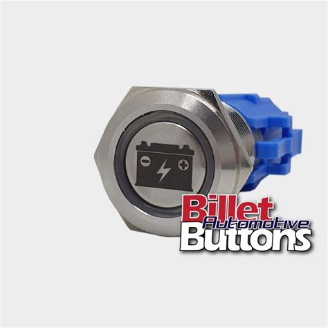 19mm Battery Isolator Symbol Billet Push Button Kill Switch Billet