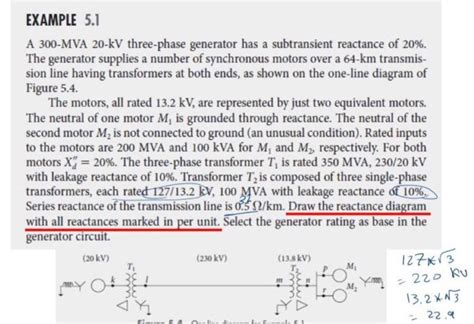 Solved A 300 Mva 20 Kv Three Phase Generator Has A