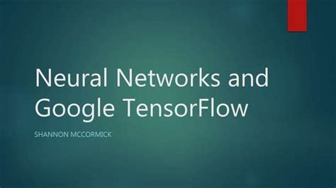 Neural Network With Python And Tensorflow Ppt